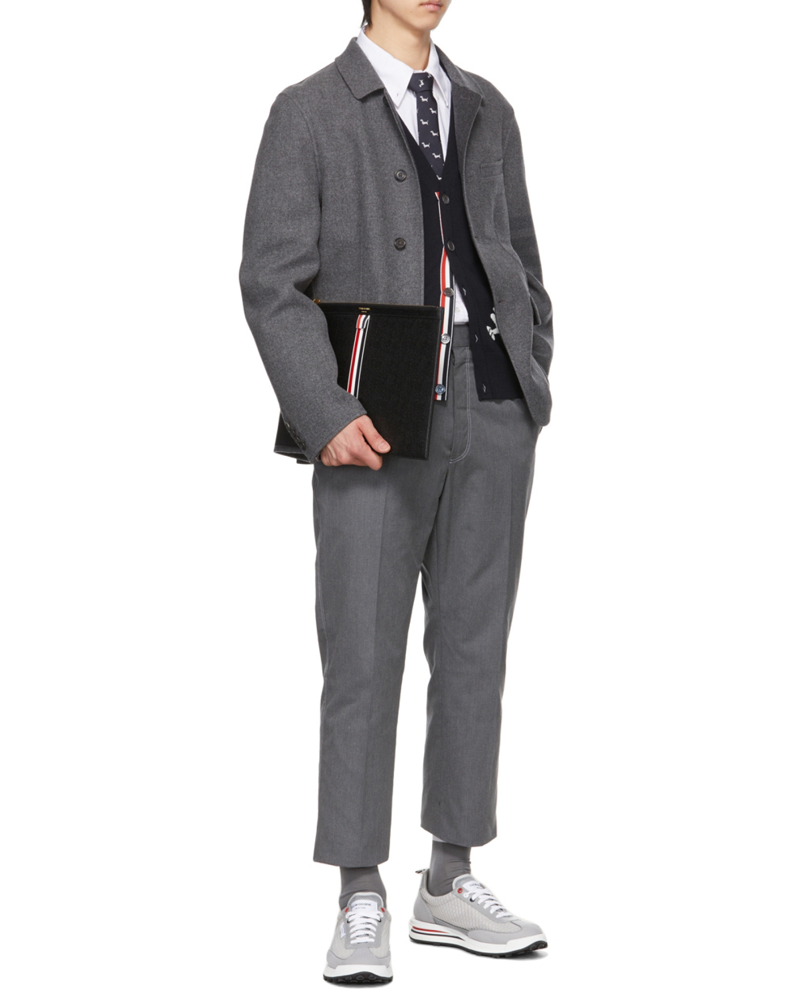 THOM BROWNE Thom Browne Wool Button-Fastening Shirt-Jacket